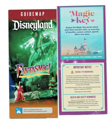 1 Disneyland Park Guide Maps June 2022 FANTASMIC! DLP-61822-ENG | eBay