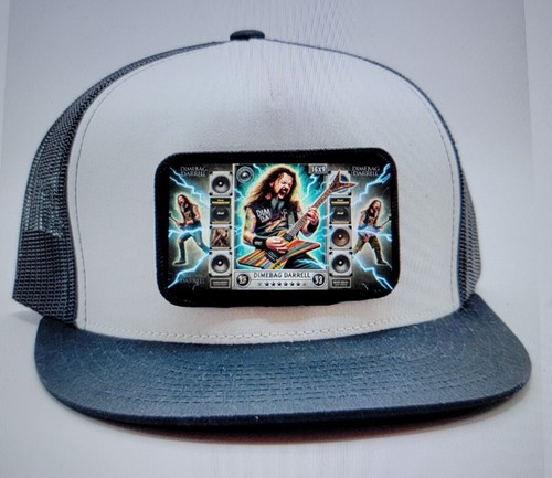 Dimebag Darrel Pantera Hat, Removeable Metal Patch,Snapback | eBay