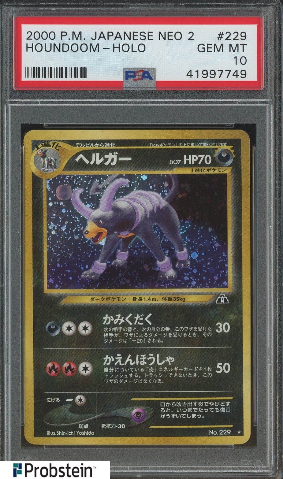 Houndoom 2000 Japanese Crossing the Ruins #229 Holo Price Guide ...