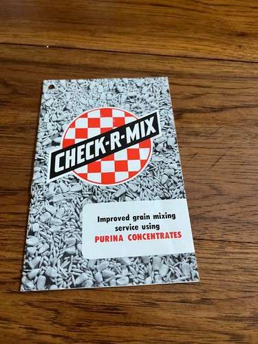 Purina Check-R-Mix Concentrates Brochure FCCA | eBay