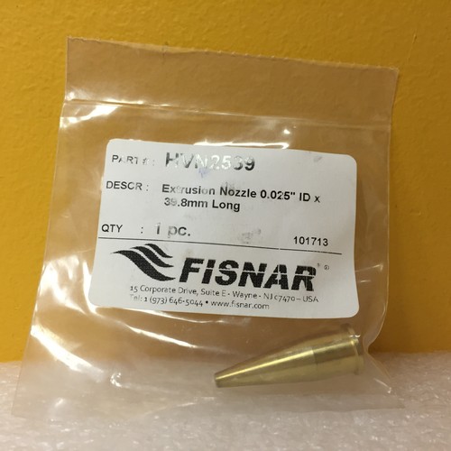 Fisnar HVN2539, 0.025" ID, 39.8 mm Length, Extrusion Nozzle, New! | eBay