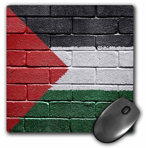 3dRose National flag of Palestine painted onto a brick wall Palestinian ...