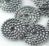 12 Ammonites Antique Silver Pewter Spiral spire Disc Beads 11mm | eBay