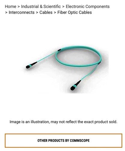 COMMSCOPE FGXMPMPAD-MBF054 Fiber Optic Trunk Cable. | eBay