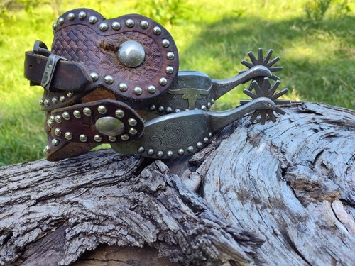 Handmade Spurs ,Leathers And Buckles,One Of A Kind. Marked And Numbered ...