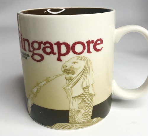 Starbucks Singapore coffee Cup Red Merlion Global Icon City Mug | eBay