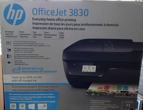 HP OfficeJet 3830 All-in-One Inkjet Printer - BRAND NEW 889296063285| eBay