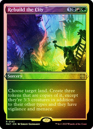 Rebuild the City (Foil Etched) : MTG - MOM The Aftermath | eBay