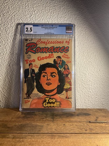 Confessions of Love #7 (Star 1952) 💥 CGC 2.5 OW💥 Rare LB COLE Cover ...
