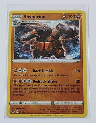 2020 POKEMON RHYPERIOR TRADING CARD | eBay