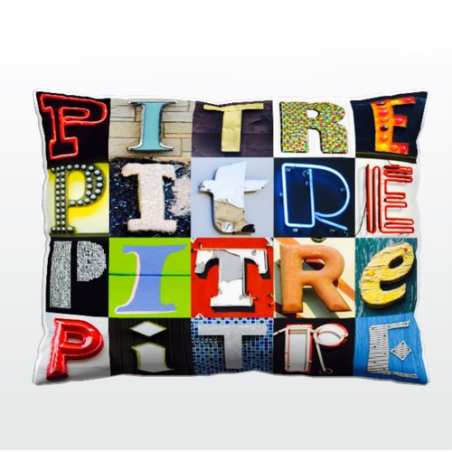 Personalized Pillow featuring the name PITRE in photos of actual sign ...