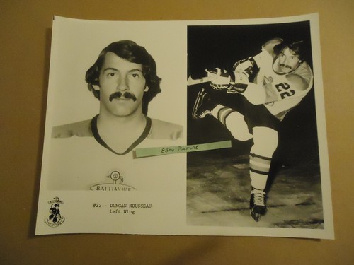 Duncan Rousseau Baltimore Clippers 1974-75 AHL hockey photo picture ...