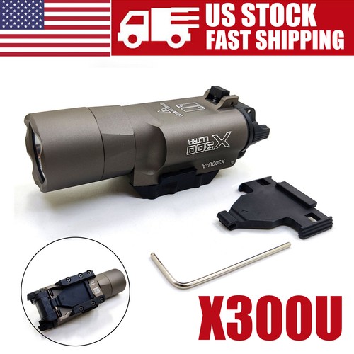 LED Flashlight X300 Ultra Weapon Pistol Light X300U-A Fit For 20mm Rail ...