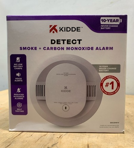 Kidde Smoke & Carbon C/O Detector 30CUD10-V Alarm 10 Year Never Change ...