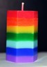 CHAKRA RAINBOW CANDLE SET - Set of 3 Candles Long Burn Time - New ...