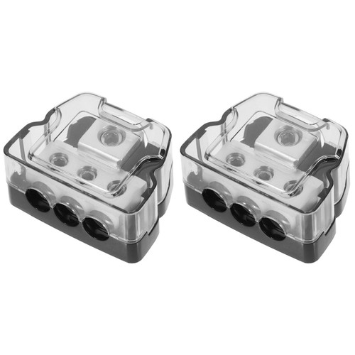 2 PCS Junction Box Fused Distribution Block Car Audio Ground Lug ...
