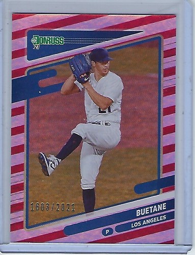 WALKER BUEHLER 2021 DONRUSS RED STRIPE #101 "BUETANE" LA DODGERS 1603/ ...