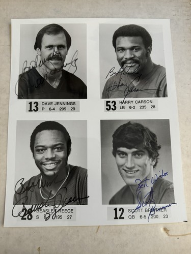 NY Giants Harry Carson Dave Jennings Beasley Reece Scott Brunner 8x10 ...