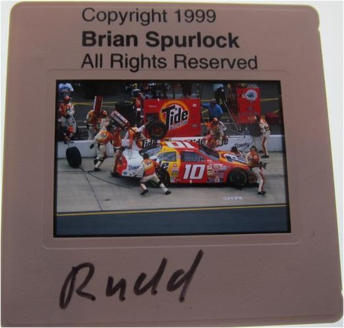 RICKY RUDD NASCAR TIDE HELMET 1997 BRICKYARD 400 WINNER ORIGINAL SLIDE ...