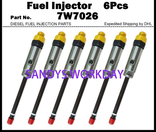 for CATERPILLAR CAT 3406B 6x Fuel Injector 7W-7026 0R-3423 3406C 3412 ...