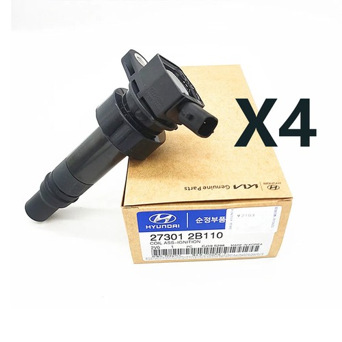 4PCS Ignition Coil For Turbocharged 2013-2017 Hyundai Veloster 1.6L ...