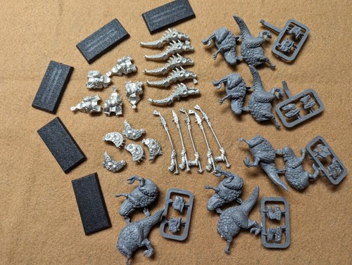 Games Workshop WHF Lizardmen Metal Saurus Cold One Riders 5 models ...