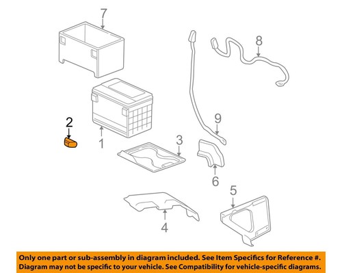 GM OEM-Battery Hold Down Tie Bracket Clamp 14005061 | eBay