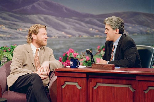 Actor Kenneth Branagh During An Interview On Jay Leno 1993 Tv Old Photo ...