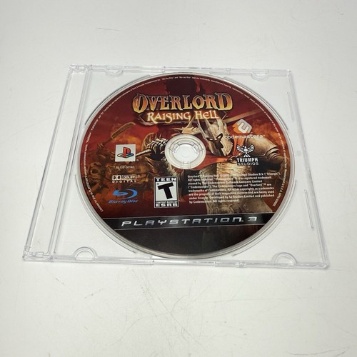 Overlord Raising Hell PS3 Playstation 3 - Disc Only Game Tested ...