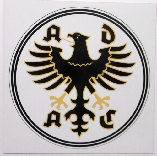 Promotional Stickers ADAC Car Club Old Logo 8cm Classic Plaque outside ...