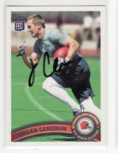 JORDAN CAMERON AUTOGRAPHED CLEVELAND BROWNS USC UNIVERSITY FOOTBALL ...