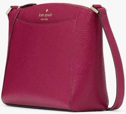 Kate Spade Monica Crossbody Dark Raspberry Leather Burgundy WKR00258 ...