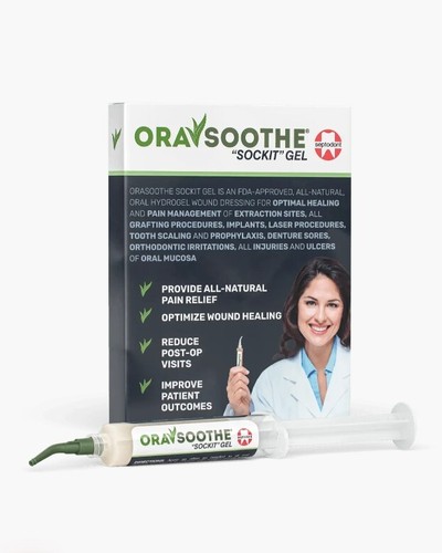 Septodont S0600 OraSOOTHE Sockit Gel Dry Socket Extraction Gel Syringe ...