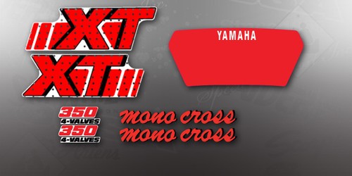 YAMAHA 1989 XT350 WICKED TOUGH DECAL GRAPHIC KIT | eBay