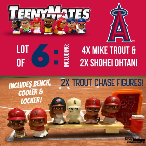 Lot Of 6 MLB Teenymates Angels Mike Trout & Shohei Ohtani 2 Chase ...
