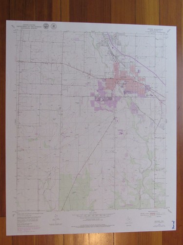 Snyder Texas 1980 Original Vintage USGS Topo Map | eBay