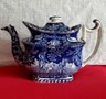 Early T Mayer Mogul Scenery Black Transferware Teapot w/ Impression ID ...