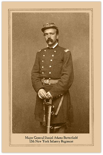 DANIEL A. BUTTERFIELD Union General VINTAGE RP Cabinet Card PHOTOGRAPH ...