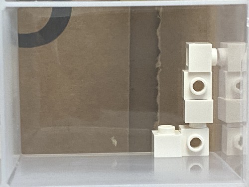 LEGO Parts - White Brick, Modified 1 x 1 x 2/3 with Open Stud - No ...