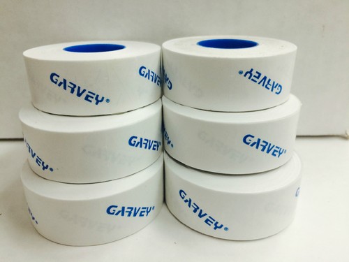 GENUINE GARVEY WHITE 1 LINE LABELS PRICE GUN 22/6 22/7 22/8 12 ROLLS (1 ...