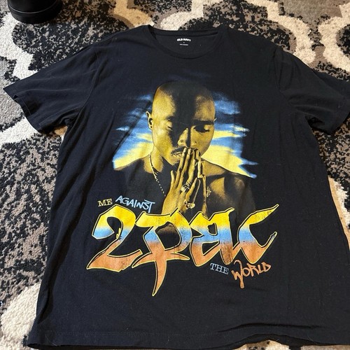Old Navy 2pac Tupac Shakur T-Shirt Me Against The World Rap Hip Hop | eBay