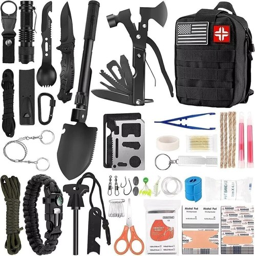 Emergency Survival Kit Bag First Aid Bug out Military Prepper Kit ...