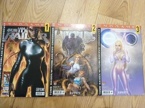 ENDGAME 1+2+3 KOMPLETT - TOMB RAIDER 13 + WITCHBLADE 21 + EVO - INFINITY 2003 | eBay.de