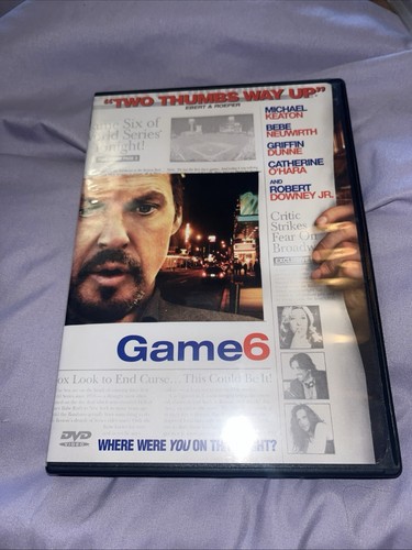 Game 6 (DVD, 2006 Tested Working Action Drama Movie Disc Keaton Downey ...