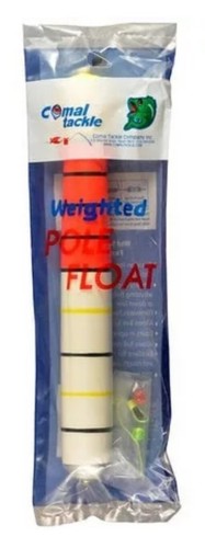 Comal Weighted Pole Slip Float, Orange, White and Yellow, Float is 8 ...