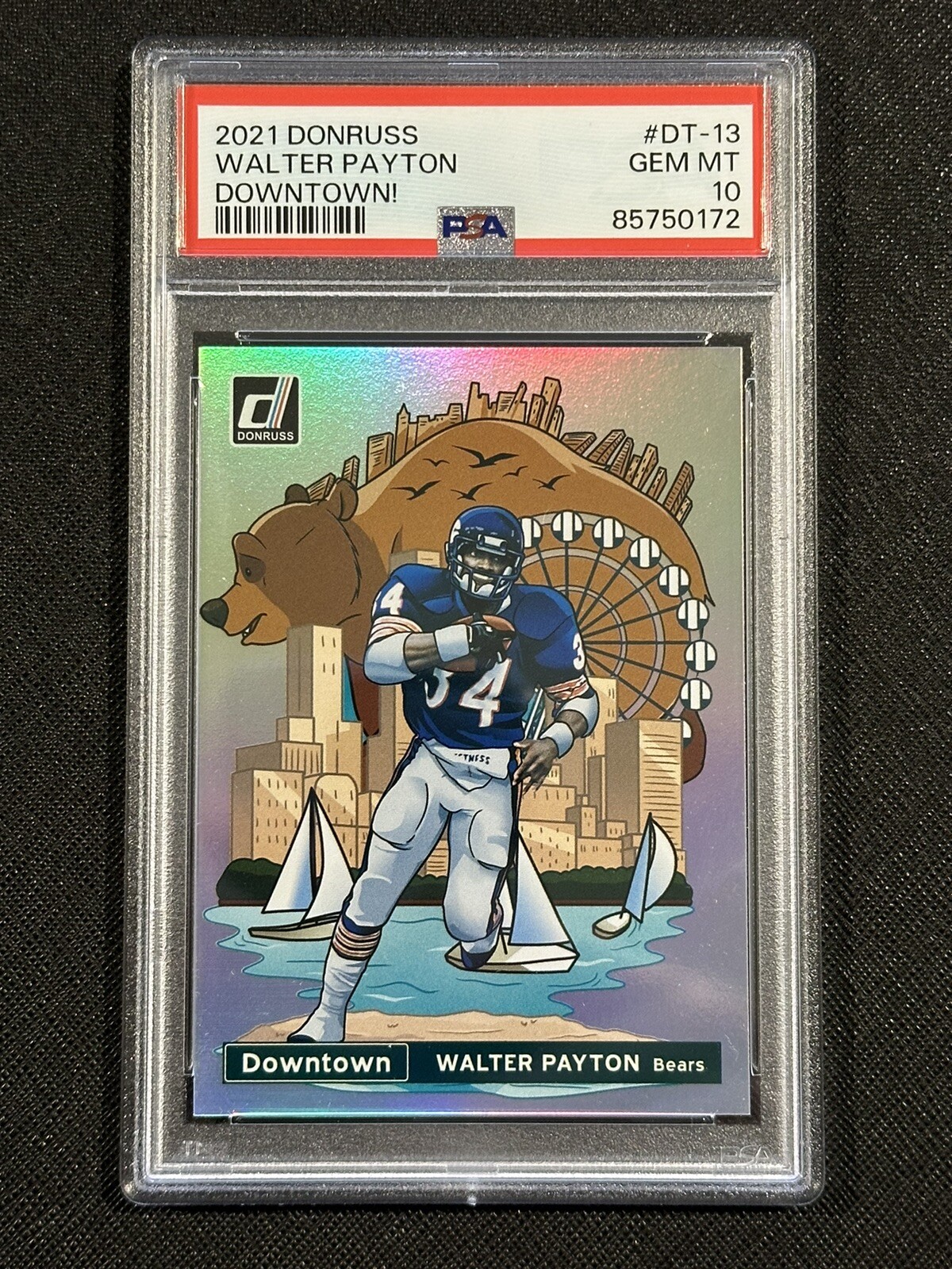 Walter Payton 2021 Donruss #DT-13 Downtown /(SSP) PSA 10 Price Guide ...
