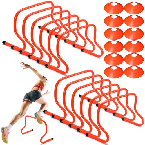 12 Pcs 12 Inch Agility Hurdles Training Equipment Agility Hurdles and ...