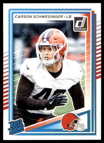 Carson Schwesinger 2025 Donruss #392 Cleveland Browns NFL READ FREE ...