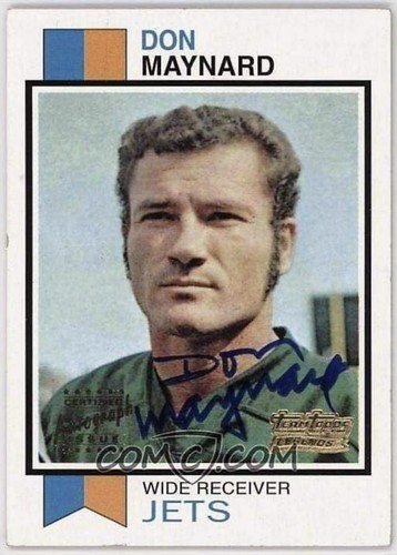 2001 Topps Certified Team Legends Don Maynard Autograph Card | eBay