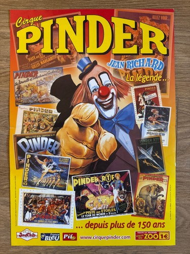 Original 2000s French Circus/Cirque Pinder poster - 'for over 150 years ...